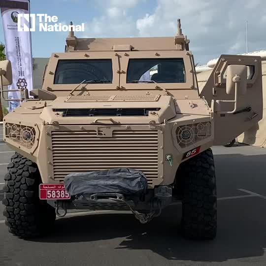 This UAE-made military ambulance can operate on rocky terrain and in water
