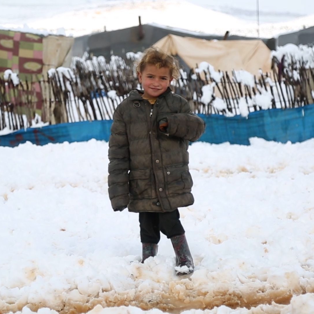 Syrians in north-west camps face harsh winter weather
