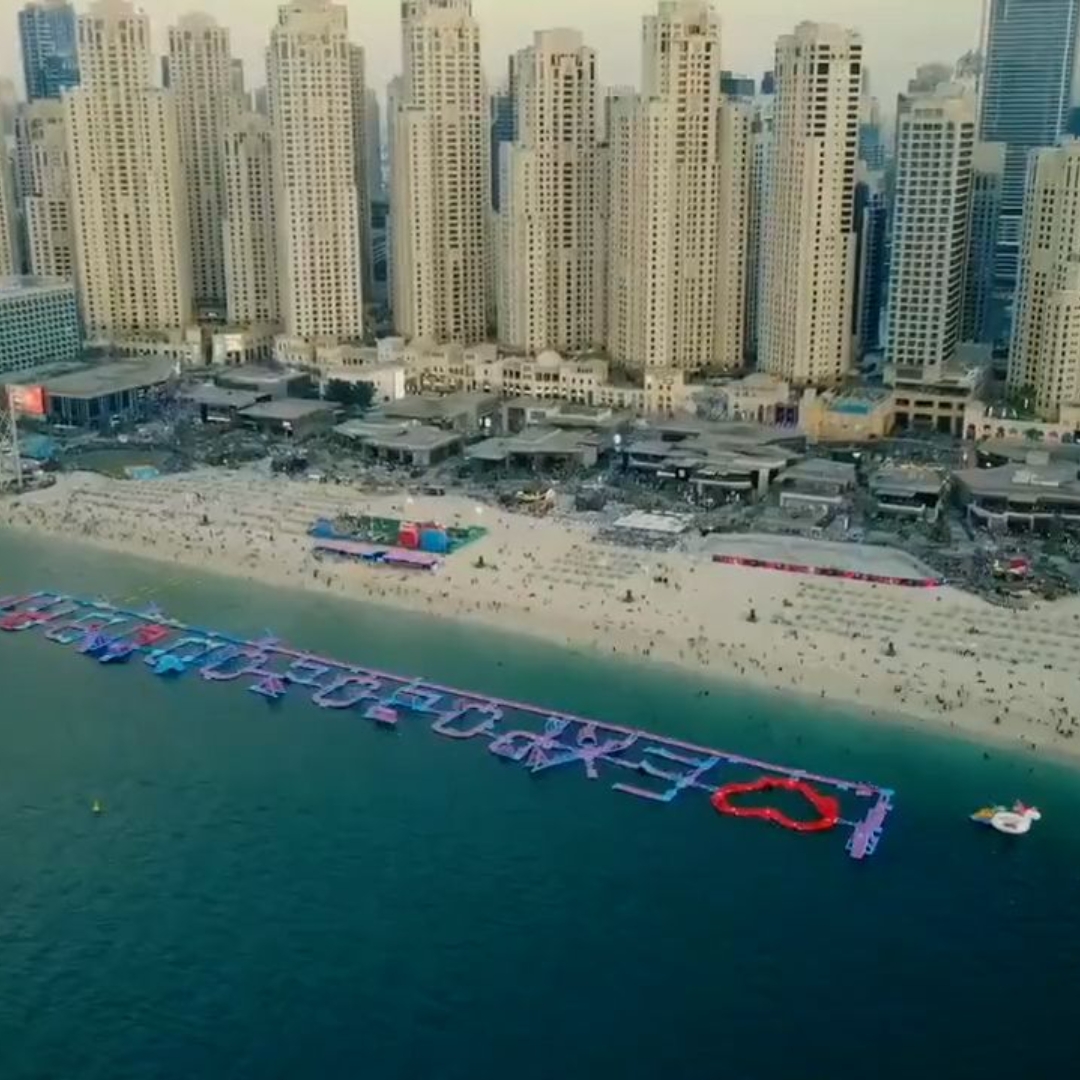 Dubai breaks Guinness World Record for largest inflatable aquapark