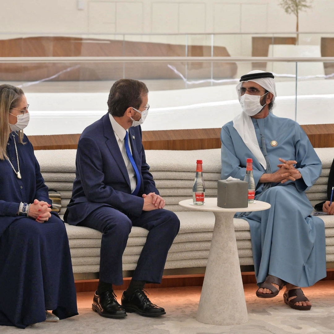 Sheikh Mohammed bin Rashid meets Israeli president in Dubai