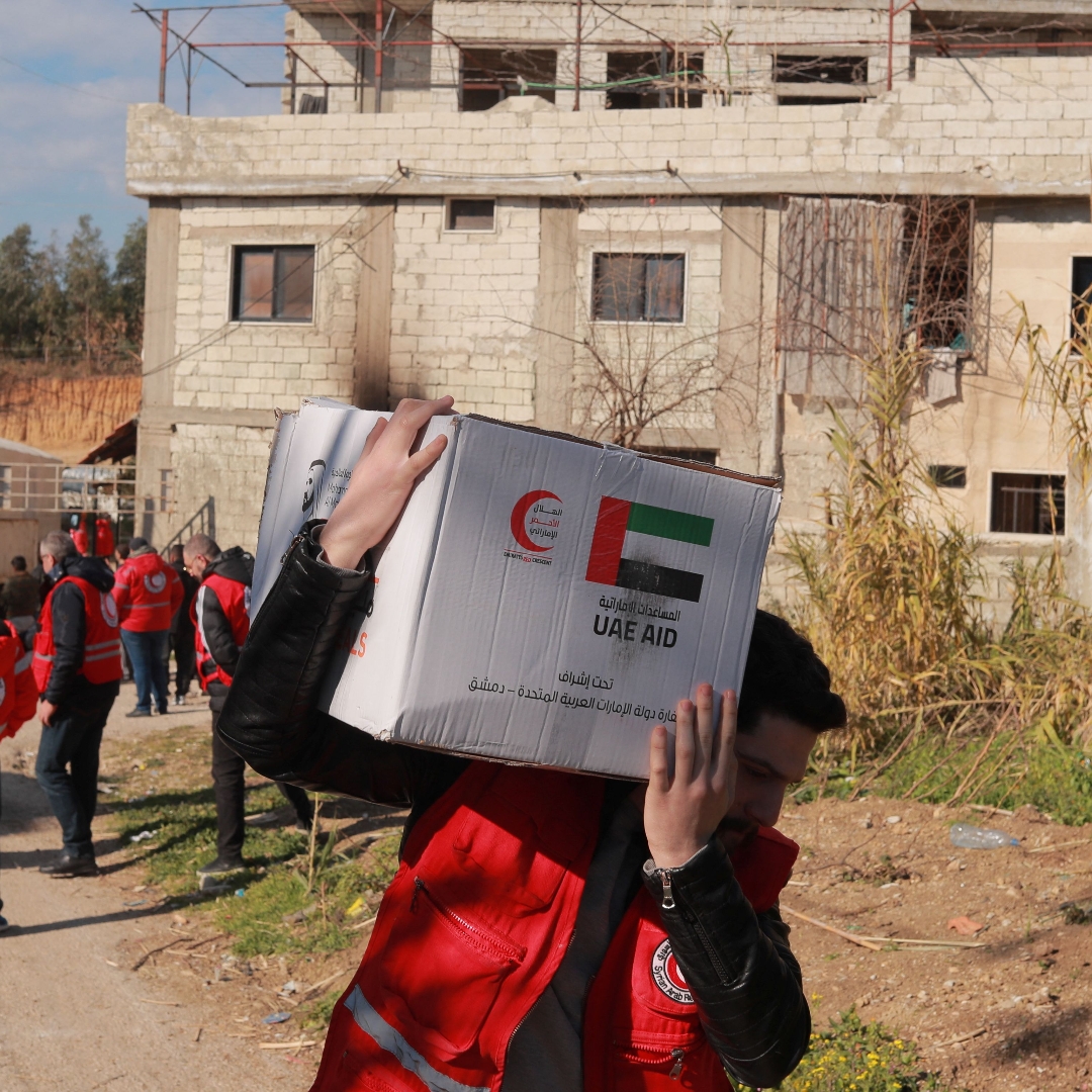 Emirates Red Crescent sends aid to quake-hit Syria