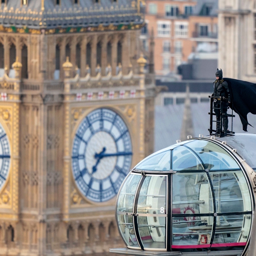 Batman is watching over UK capital from London Eye