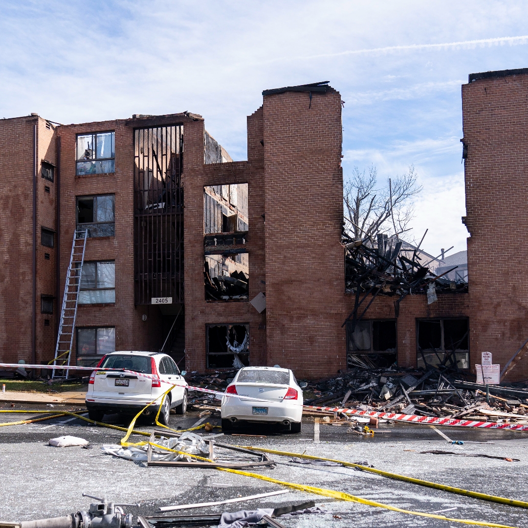 Explosion causes devastating fire to Silver Spring apartment complex in ...