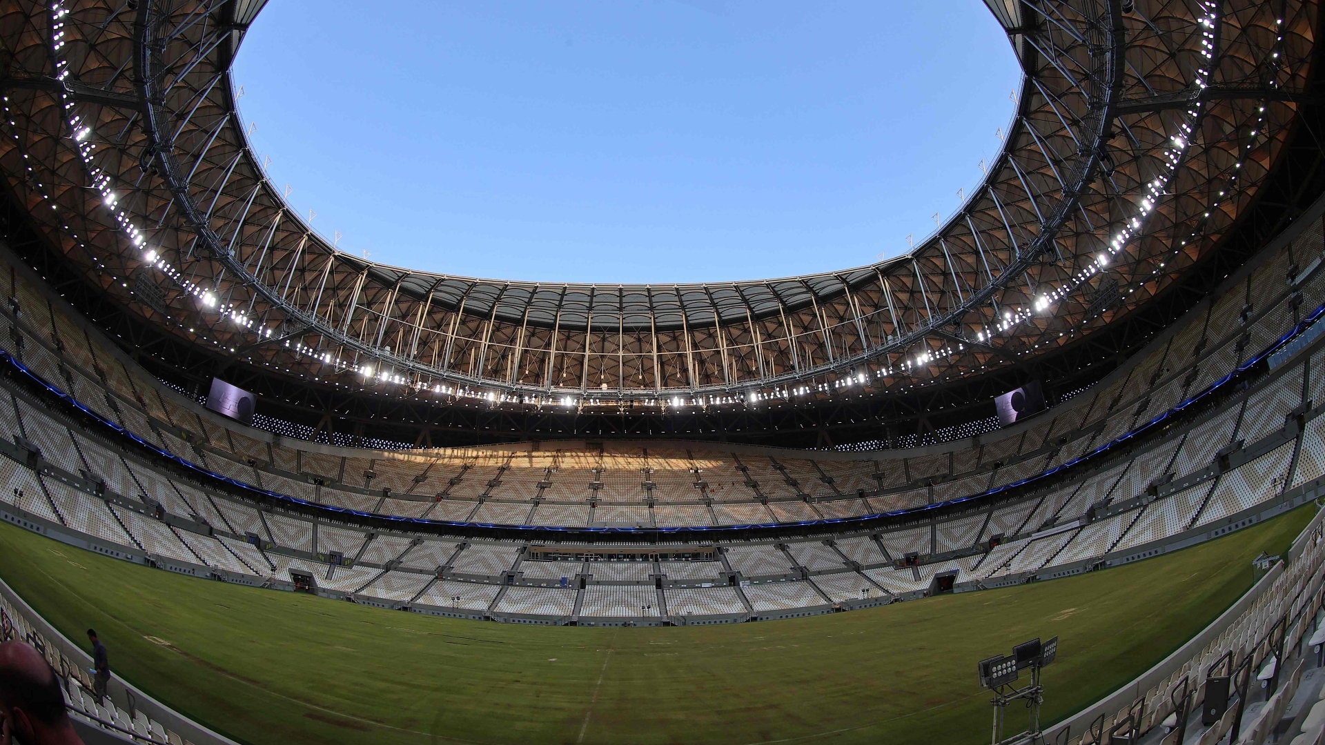 Inside the stadium that will host the Fifa World Cup final in Qatar