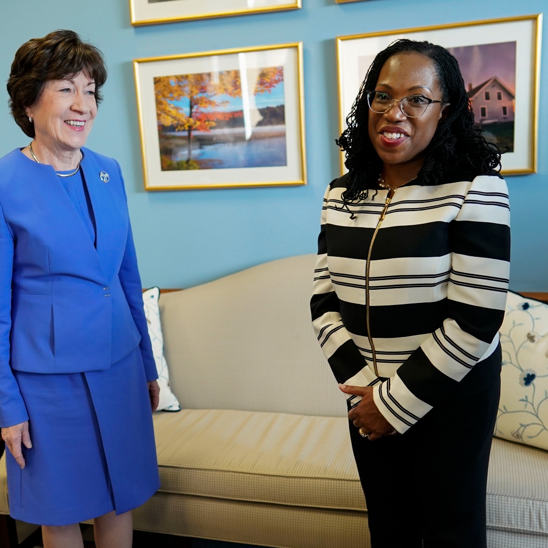 Collins first Republican to back Supreme Court nominee Brown Jackson