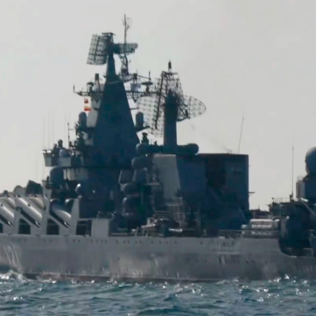 Russia Black Sea flagship, the 'Moskva', sinks after fire