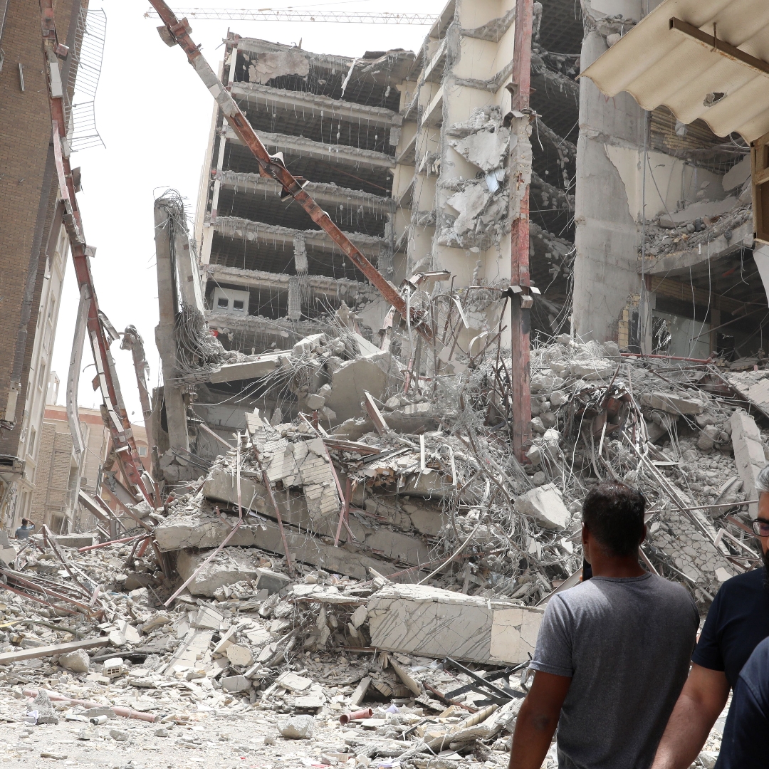Ten-storey building collapse in Iran kills at least five