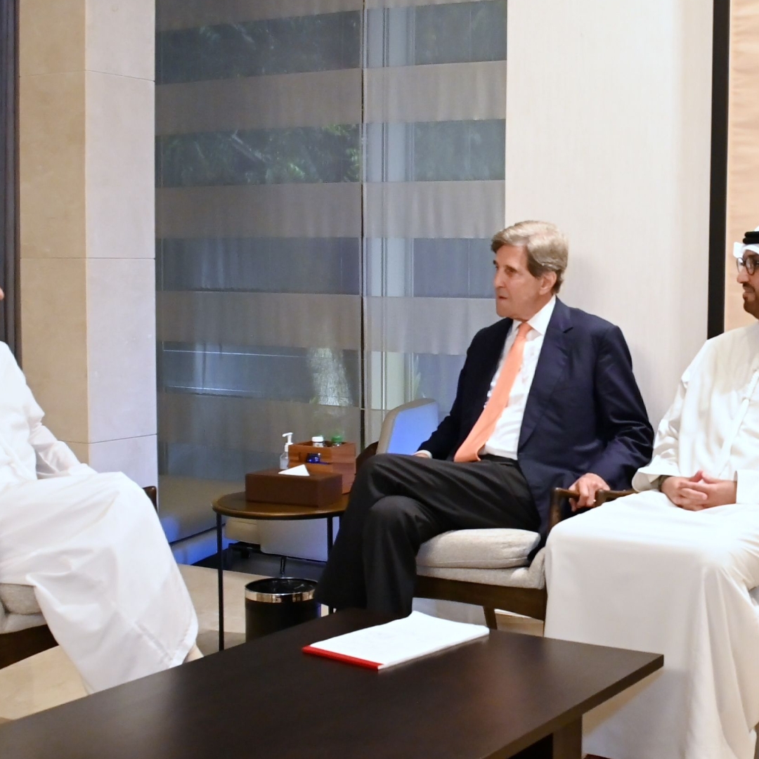 Sheikh Abdullah bin Zayed meets US climate envoy John Kerry