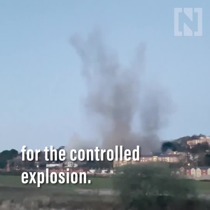 Second World War bomb detonated in controlled blast in Exeter