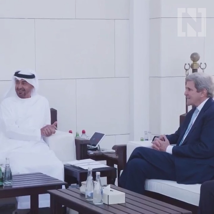 Sheikh Mohamed bin Zayed meets with US climate envoy John Kerry