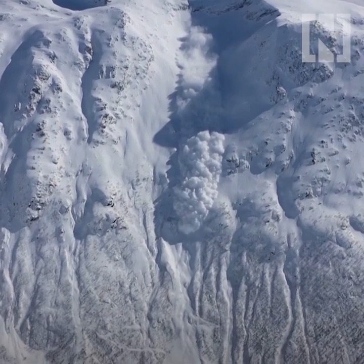 Scientists deliberately triggered this avalanche