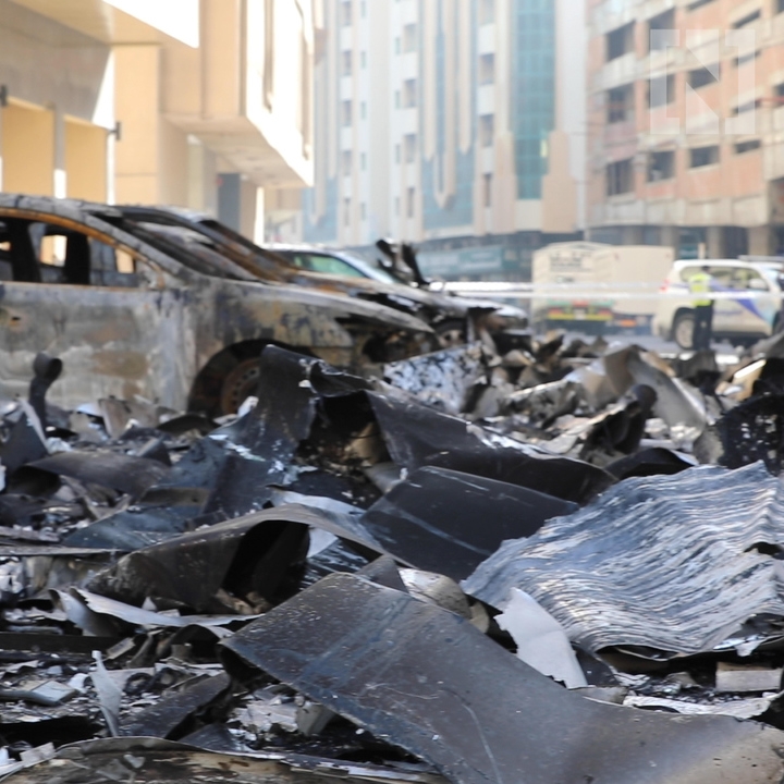 The devastation of the Sharjah tower fire