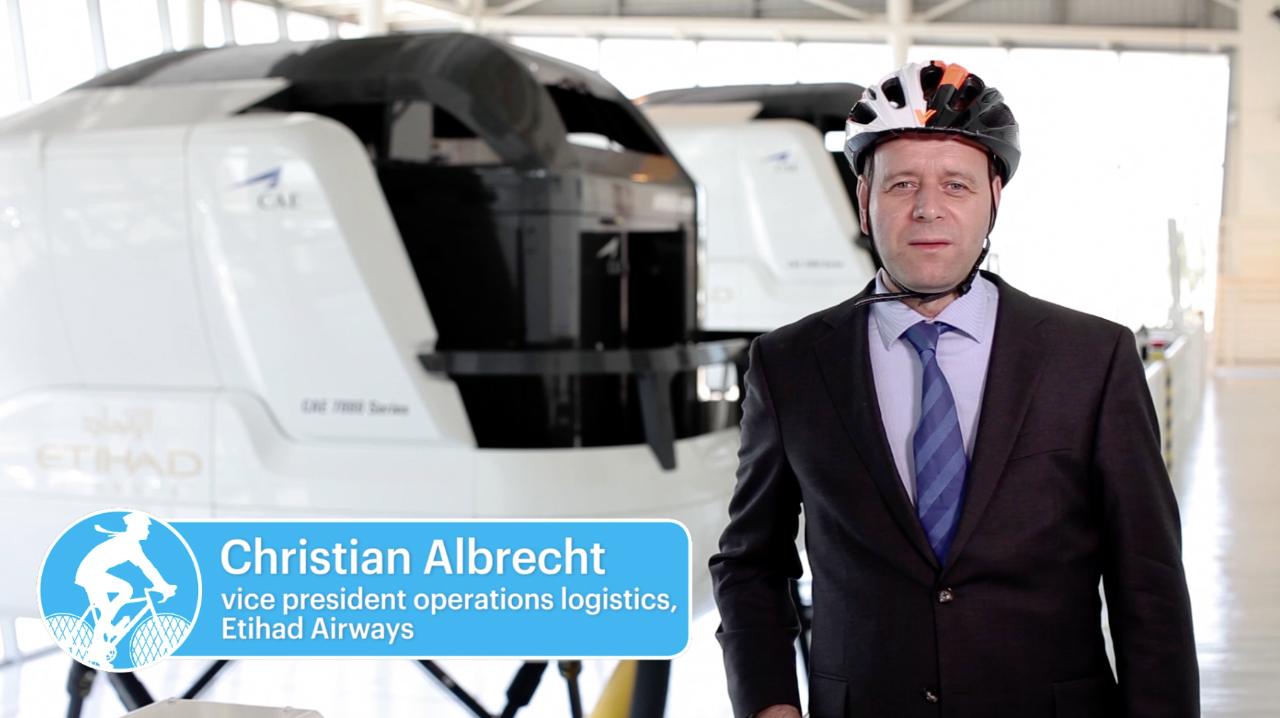 #CycletoWorkUAE 2016 Ambassador: Christian Albrecht - video