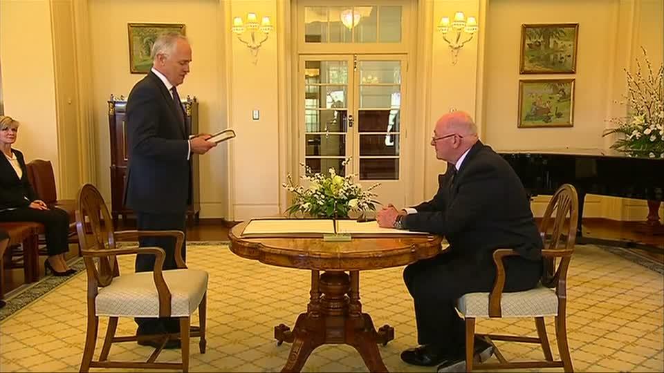 Turnbull Sworn In As New Australian Prime Minister Video