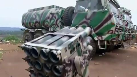 Video: Weapons, wounded left behind as Seleka rebels move camp in CAR