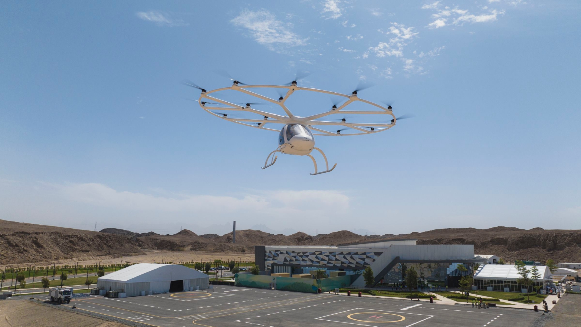 Neom: Saudi Arabia completes first air taxi test flight