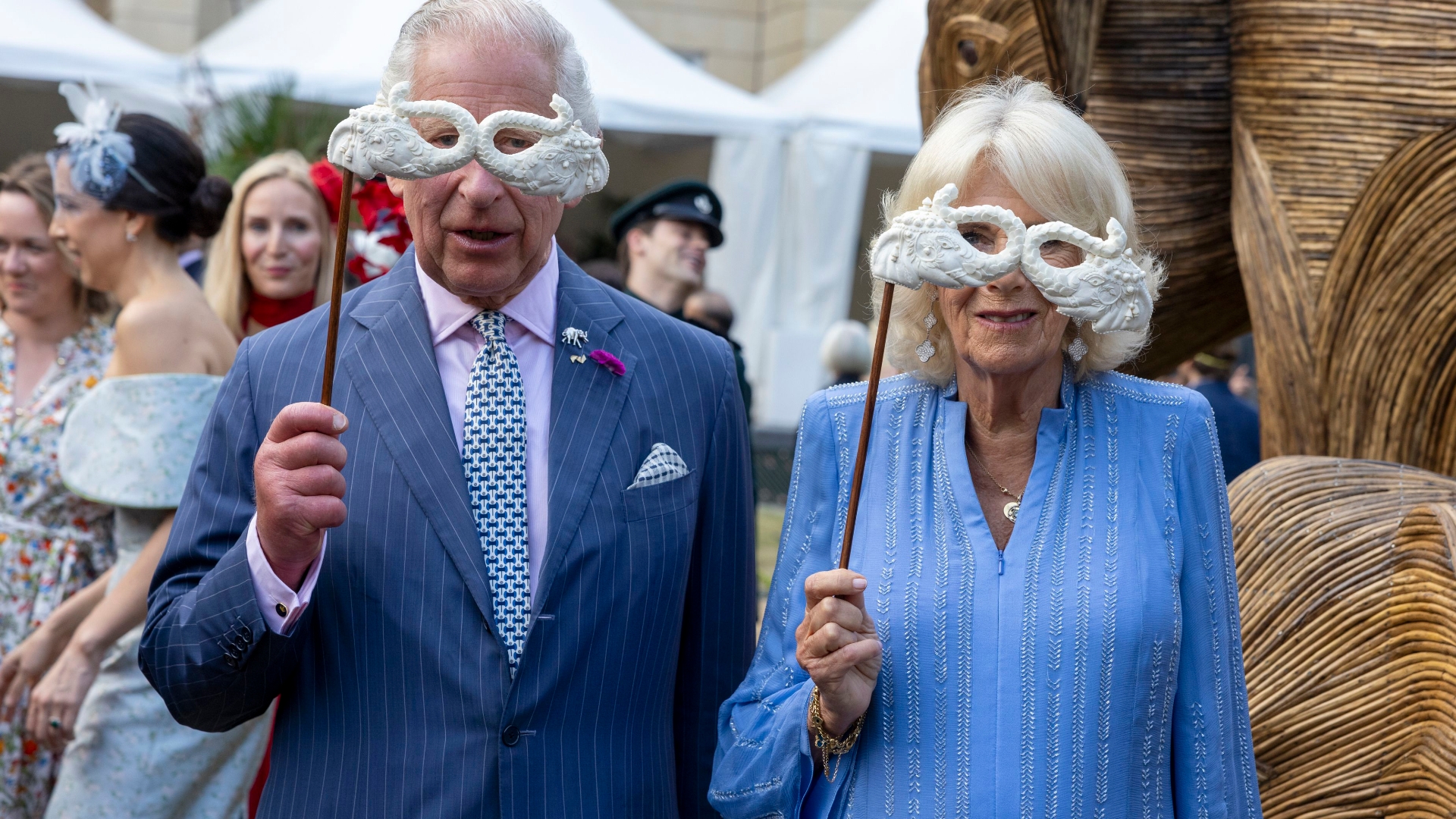 Story behind Indian masks worn by King Charles and Queen Camilla