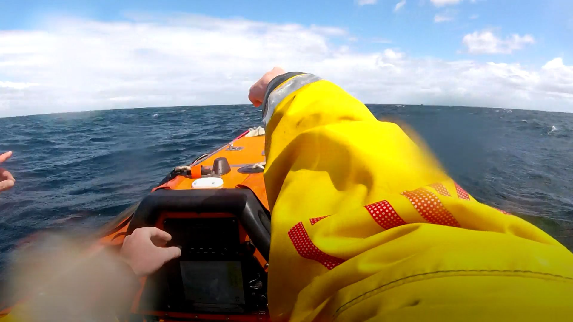 Stranded paddle boarder rescued by lifeboat crew off Scottish coast