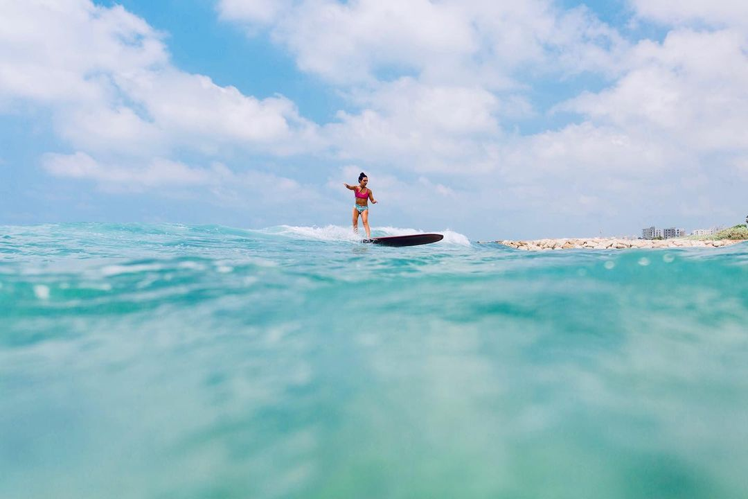 An interview with Lena Allam from Lebanon's surfing team