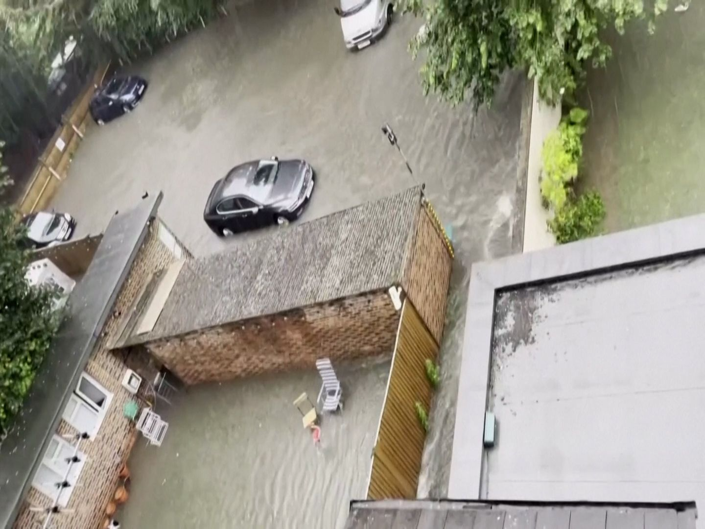 Flash floods in London as storm hits UK capital