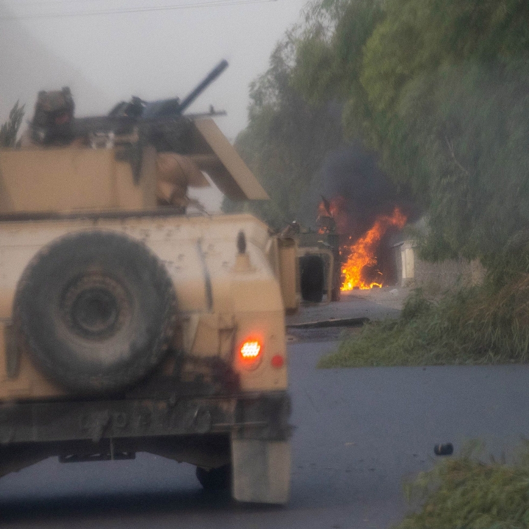 Dramatic moments inside a Humvee as Afghan special forces comes under ...