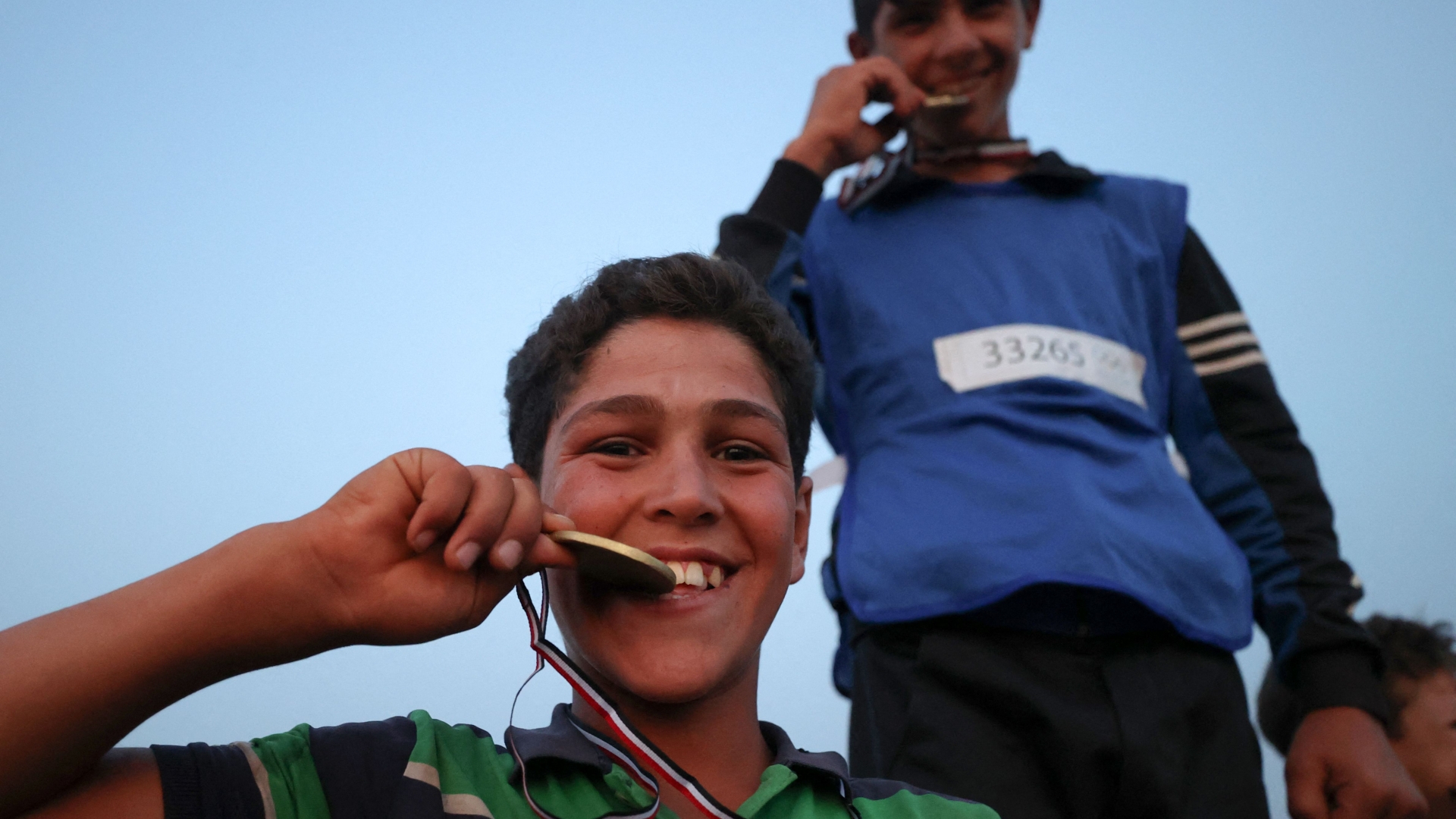 Syrian boys compete in 'Camp Olympics 2020'