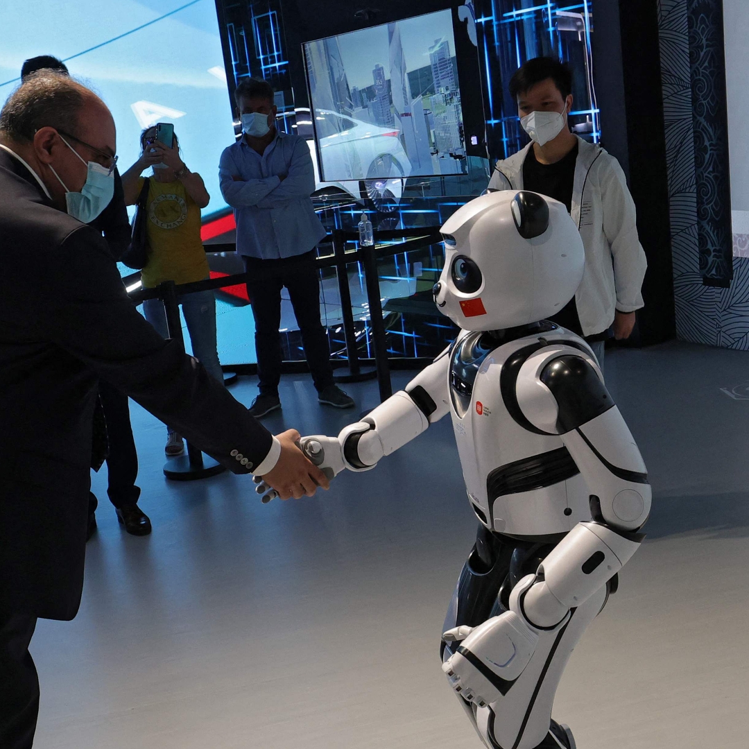 China unveils panda robots at Expo 2020