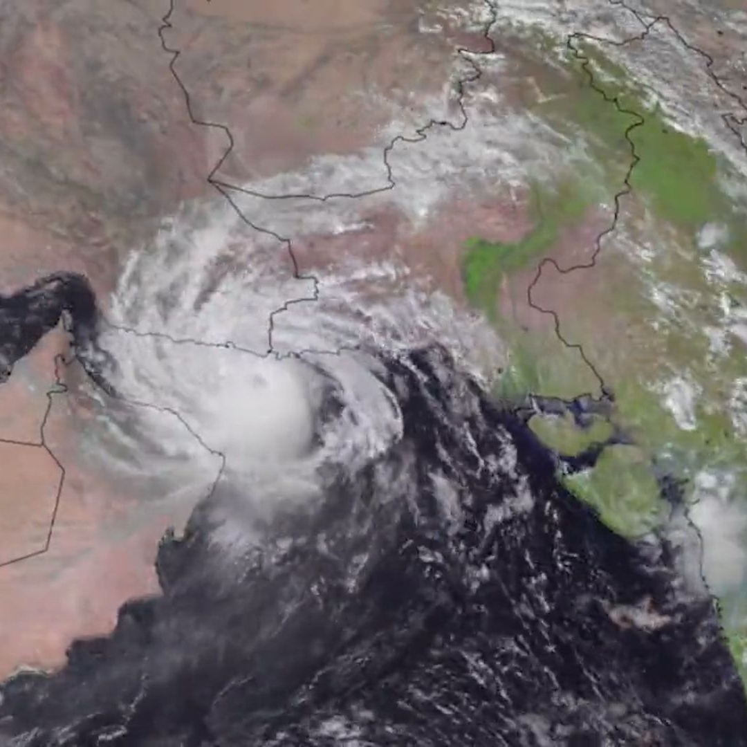 Watch: Satellite captures Cyclone Shaheen's path from space