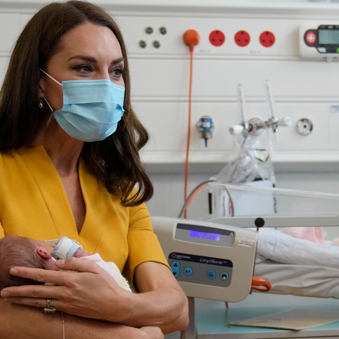 Princess of Wales cradles premature baby during maternity ward visit