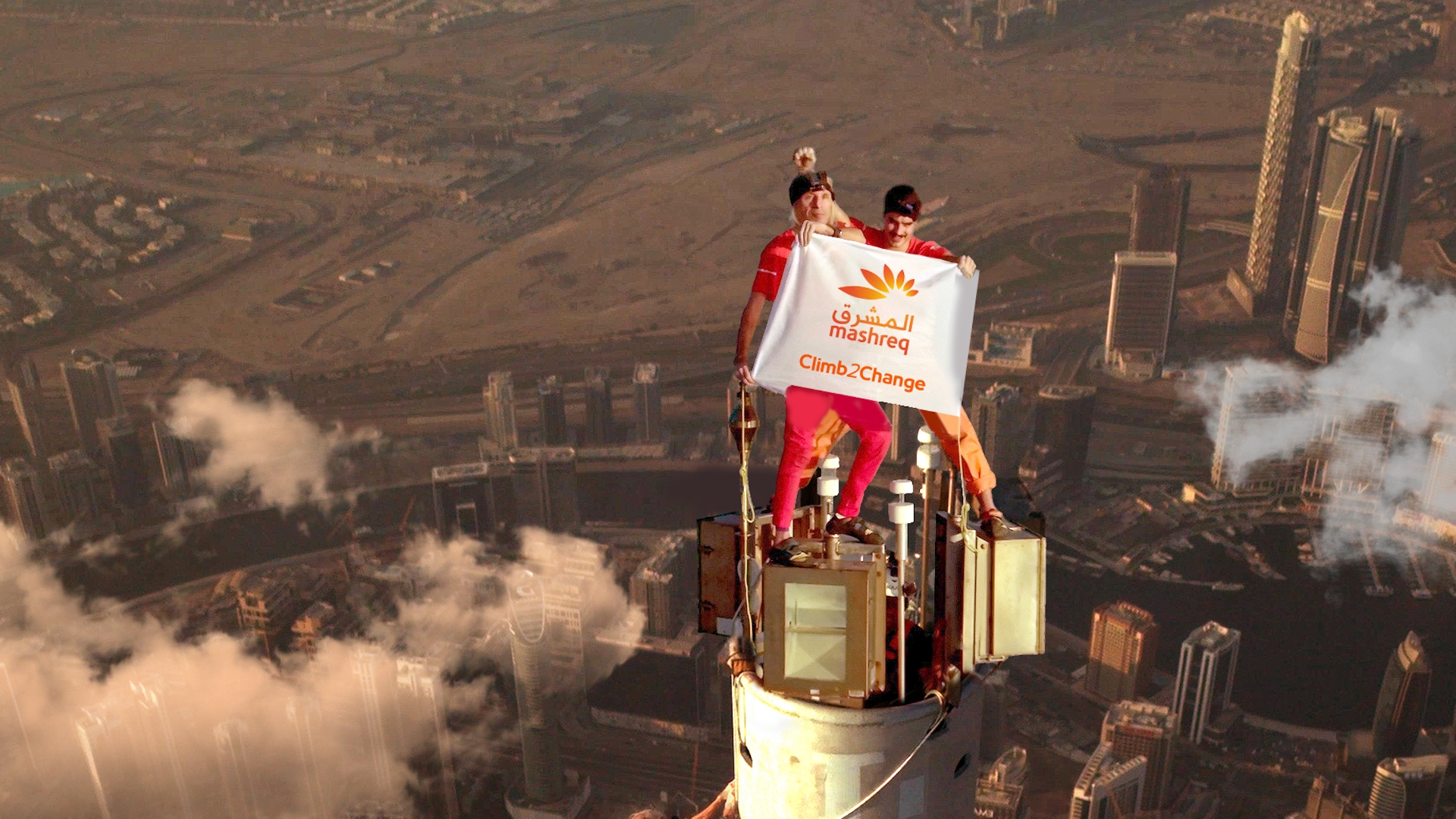 Climbers scale Burj Khalifa to launch global mountain clean-up