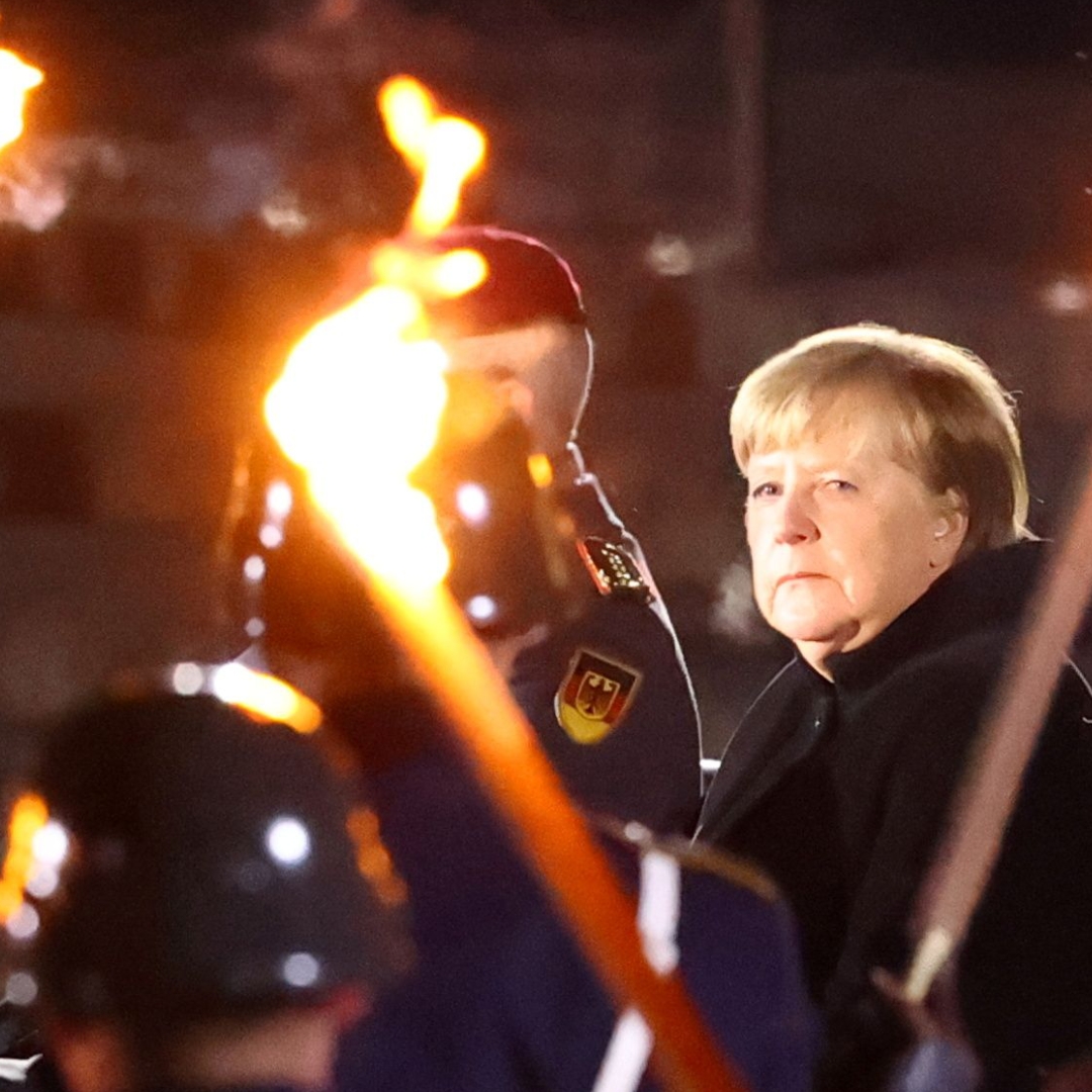 Merkel receives highest civilian military honour