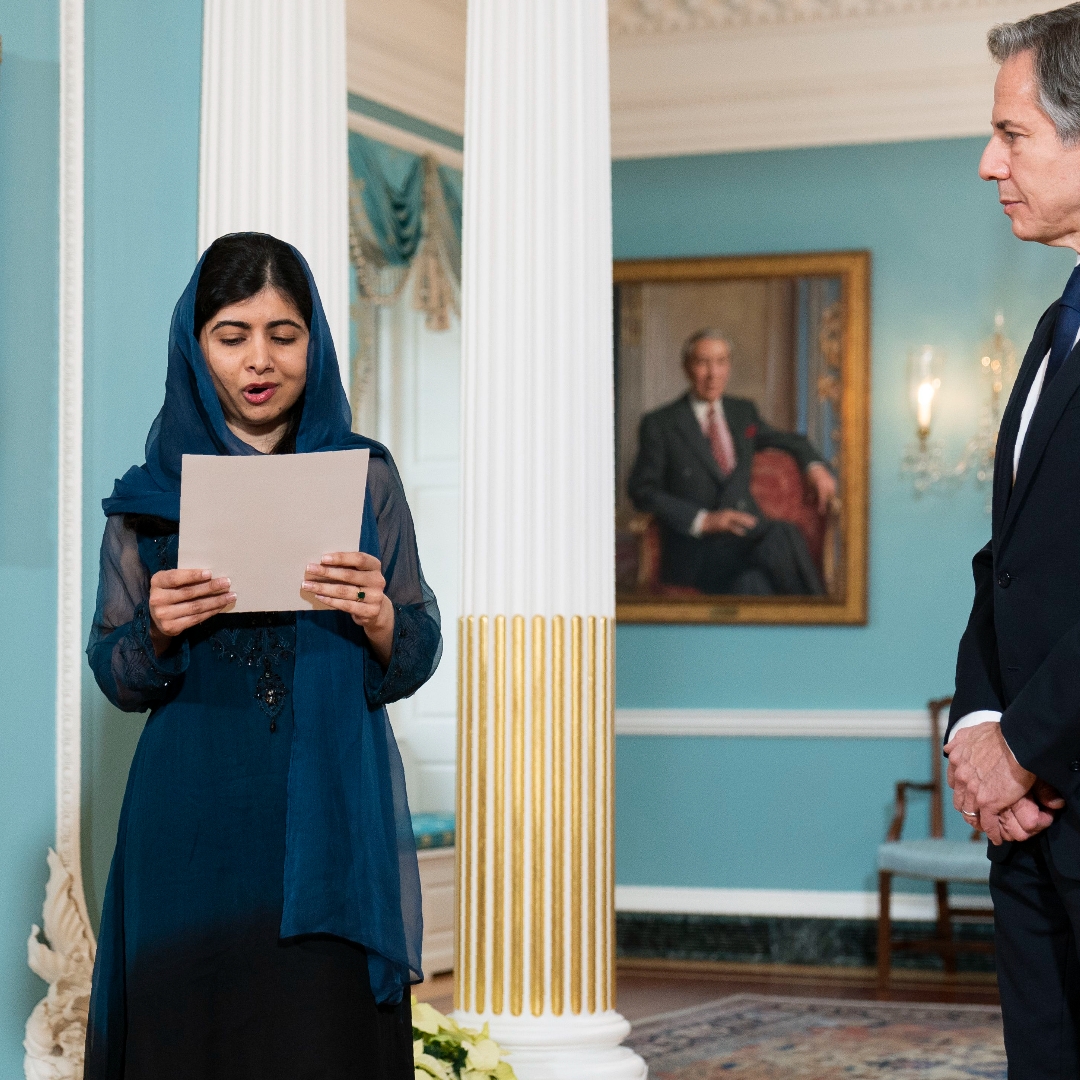 Malala Yousafzai pushes for US action on girls' education in Afghanistan