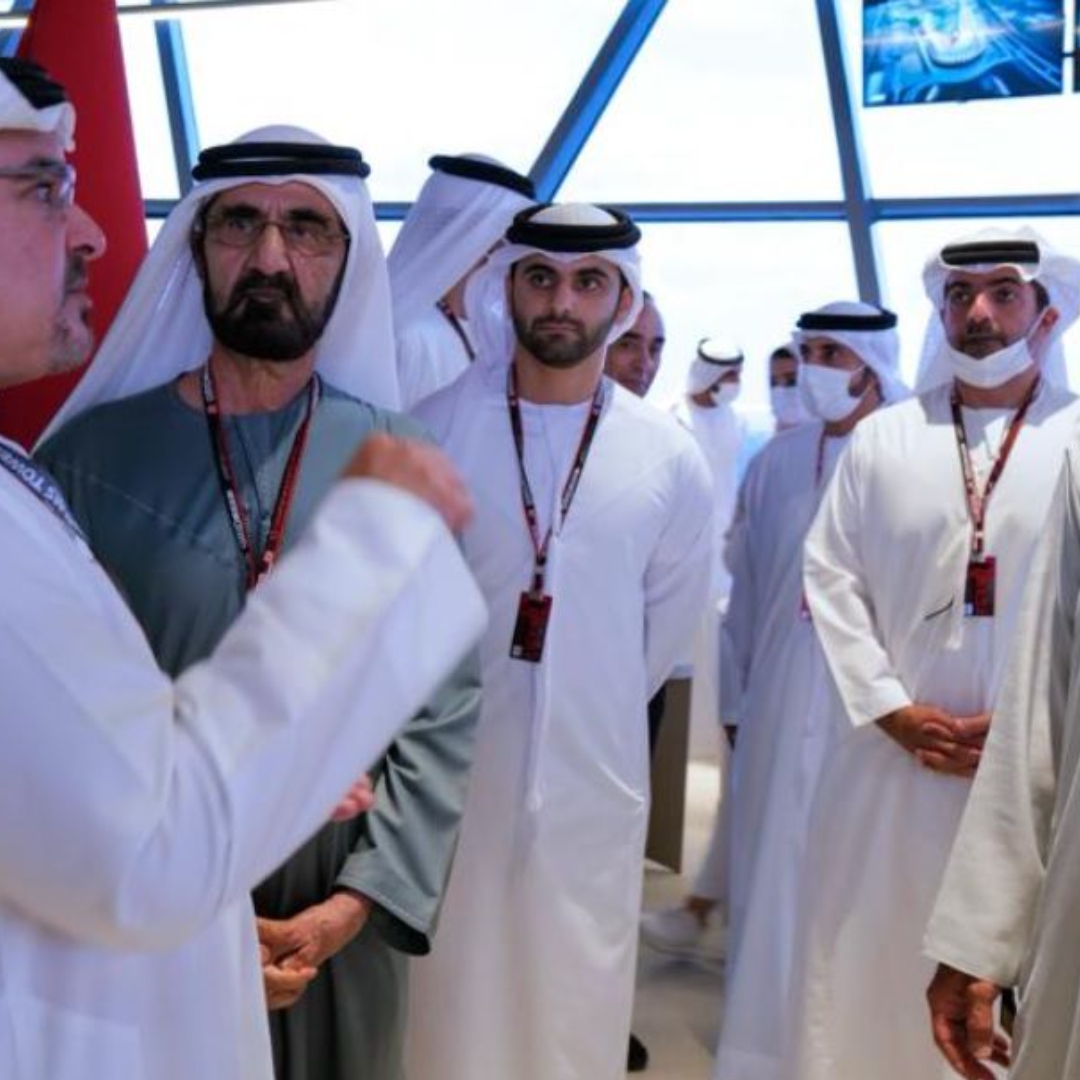 Sheikh Mohammed bin Rashid and Sheikh Mohamed bin Zayed at F1