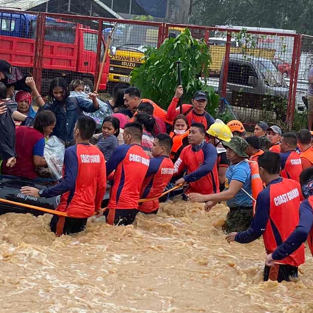 Tens of thousands evacuated as Typhoon Rai hits Philippines