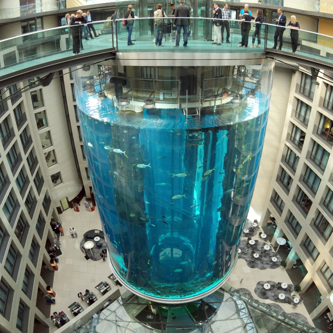 Huge aquarium, home to 1,500 fish, bursts in Berlin