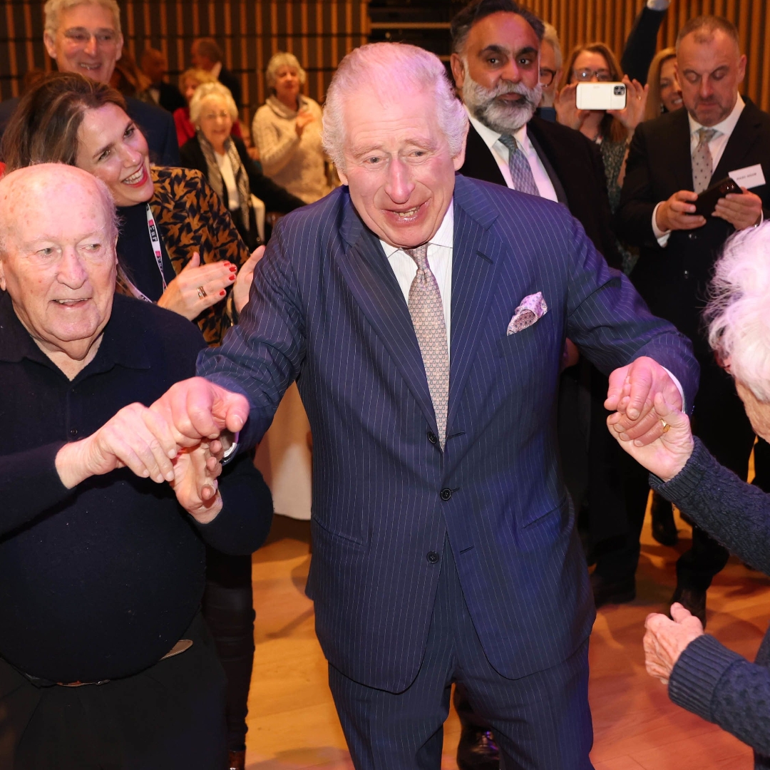 Dancing King Charles hits the dancefloor on Jewish centre visit